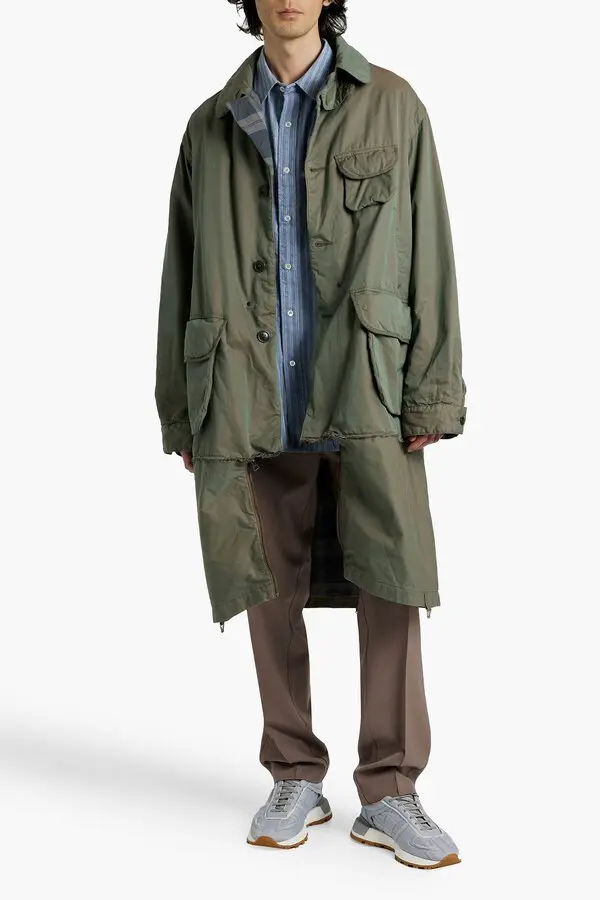 Maison Margiela Cotton-Twill Field Jacket In Army Green - 75% Off